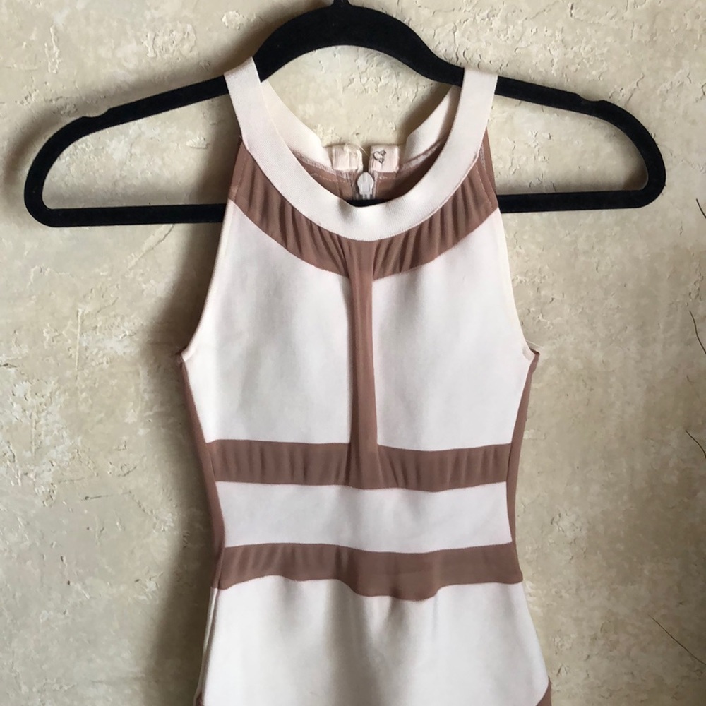 Geometric Bodycon Dress - Gem